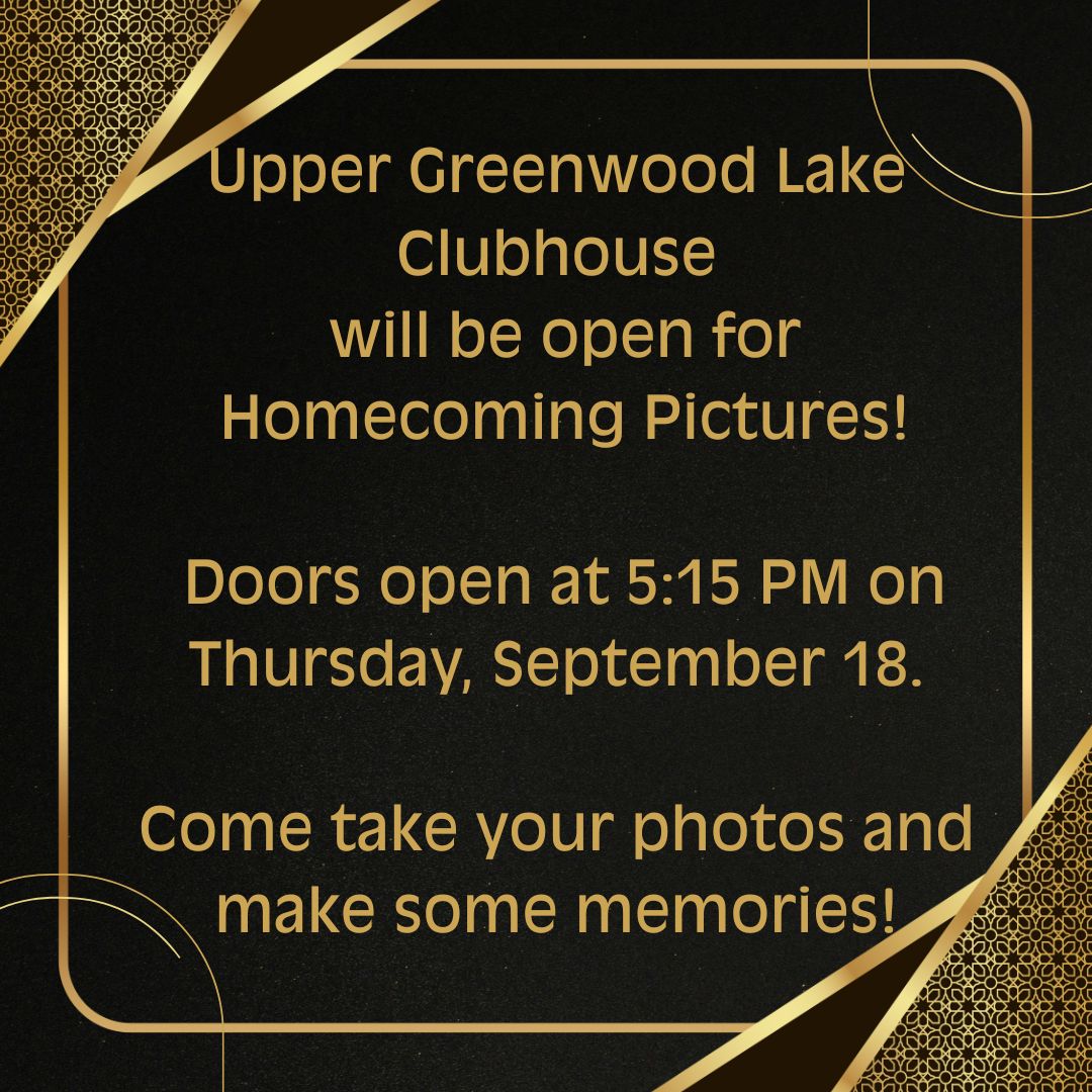 Clubhouse Open for HOCO pics! – NEW UGLPOA